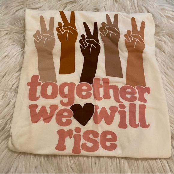 Wound Up | Tops | Wound Up Together We Will Rise Peace Shirt | Poshmark